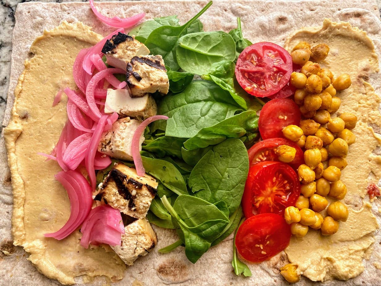 Greek Wrap | Kathy's Vegan Kitchen