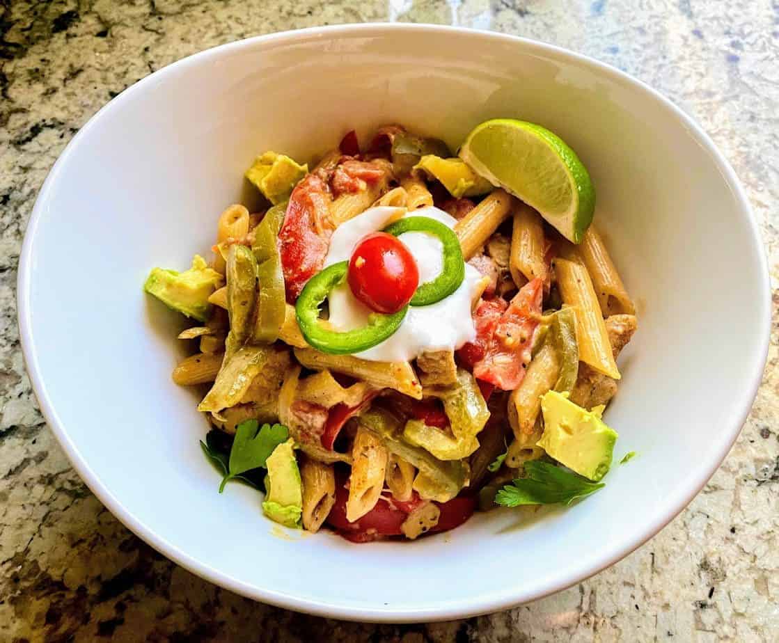 Vegan Fajita Pasta | Kathy's Vegan Kitchen