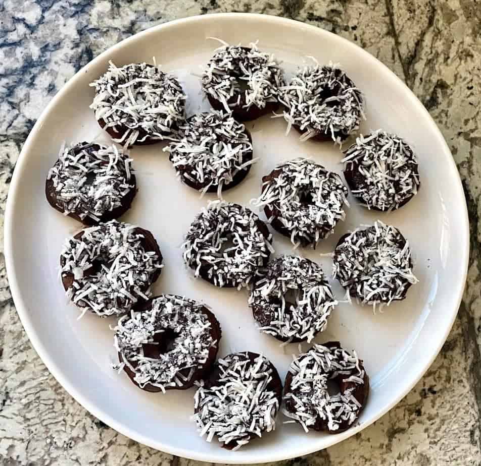 Mini Chocolate Donuts | Kathy's Vegan Kitchen