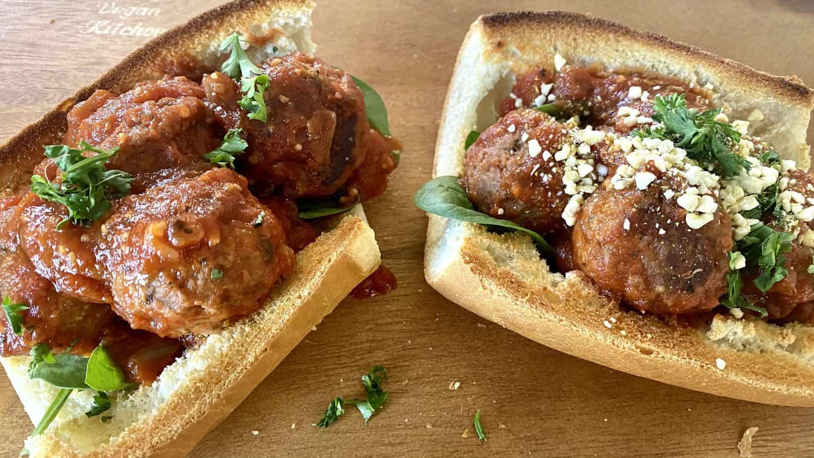 Vegan Meatball Sub | Kathy's Vegan Kitchen