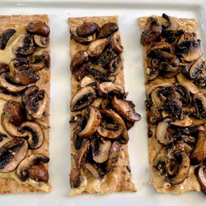 Mushroom Flatbread | Kathy's Vegan Kitchen