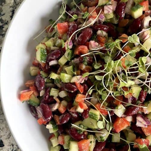 Easy Kidney Bean Salad | Kathy's Vegan Kitchen