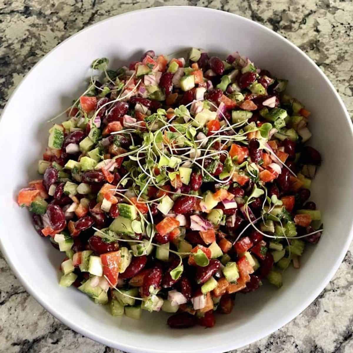 Easy Kidney Bean Salad | Kathy's Vegan Kitchen