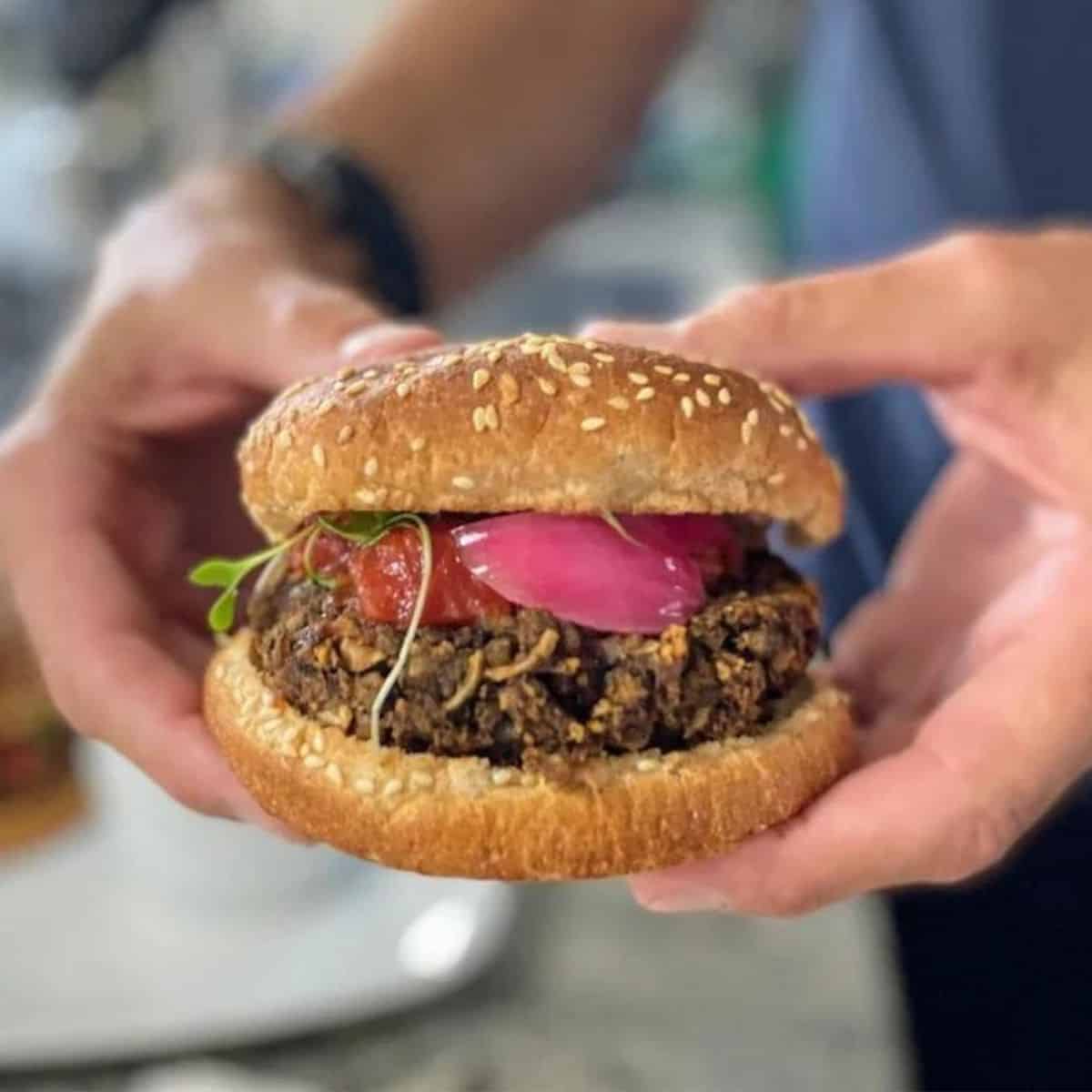 The Best Lentil Burger Recipe | Kathy's Vegan Kitchen