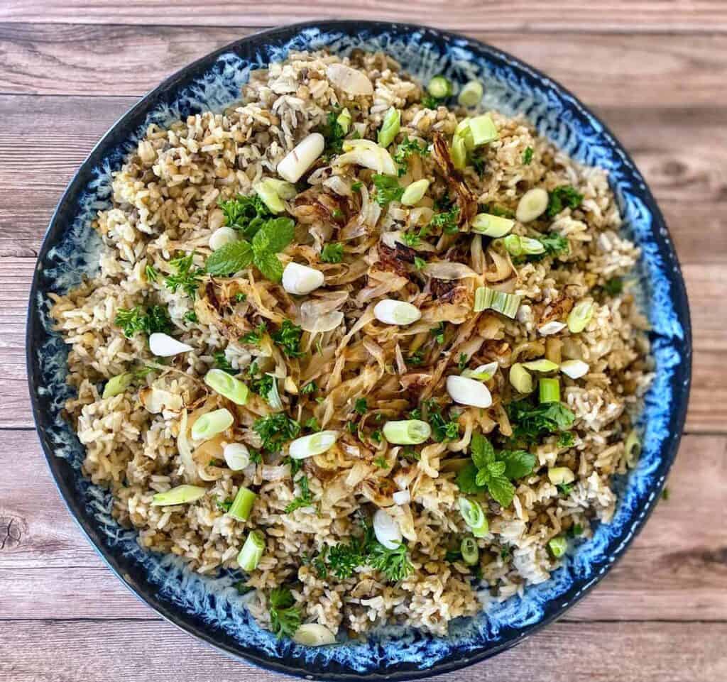 Mujaddara | Kathy's Vegan Kitchen