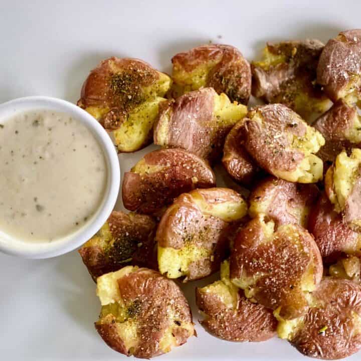 Smashed Red Potato Recipe | Kathy's Vegan Kitchen