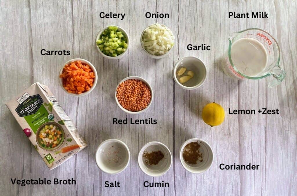 Easy Creamy Lentil Soup | Kathy's Vegan Kitchen