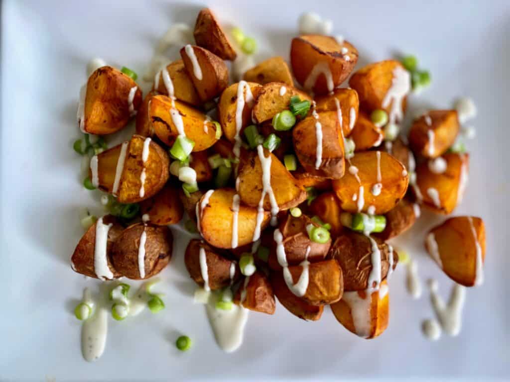Buffalo potatoes Cathy’s Vegan Kitchen – Karinokada