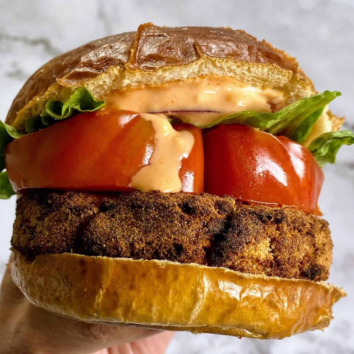 Chickpea Burger | Kathy's Vegan Kitchen