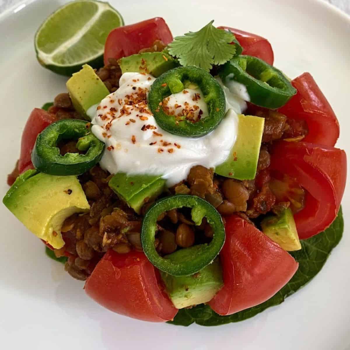 Healthy Taco Stuffed Tomatoes | Kathy's Vegan Kitchen